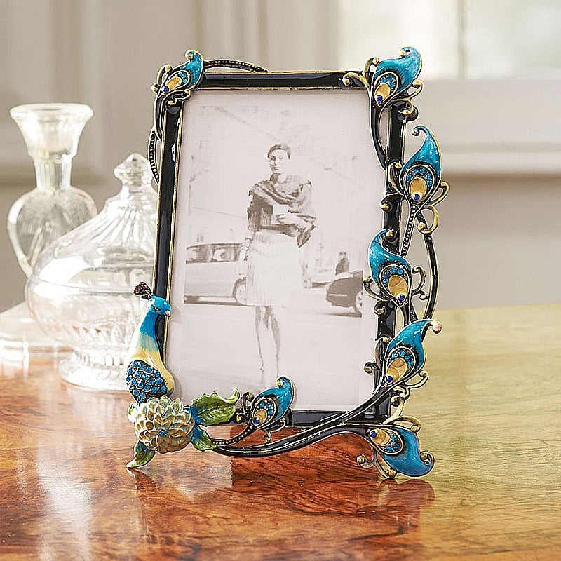 Buy Peacock Photo Frame from Museum Selection.