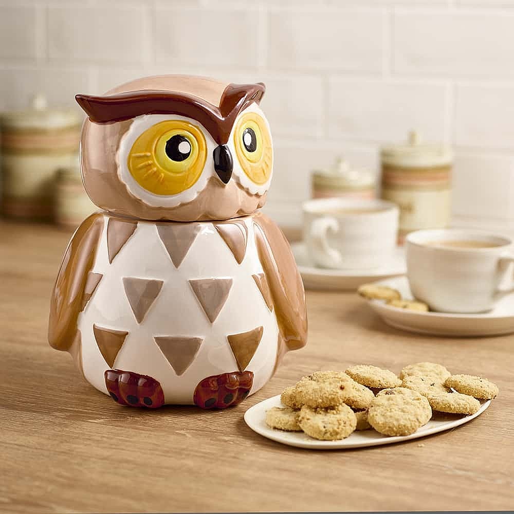 Owl Shaped Ceramic Biscuit Jar | Museum Selection