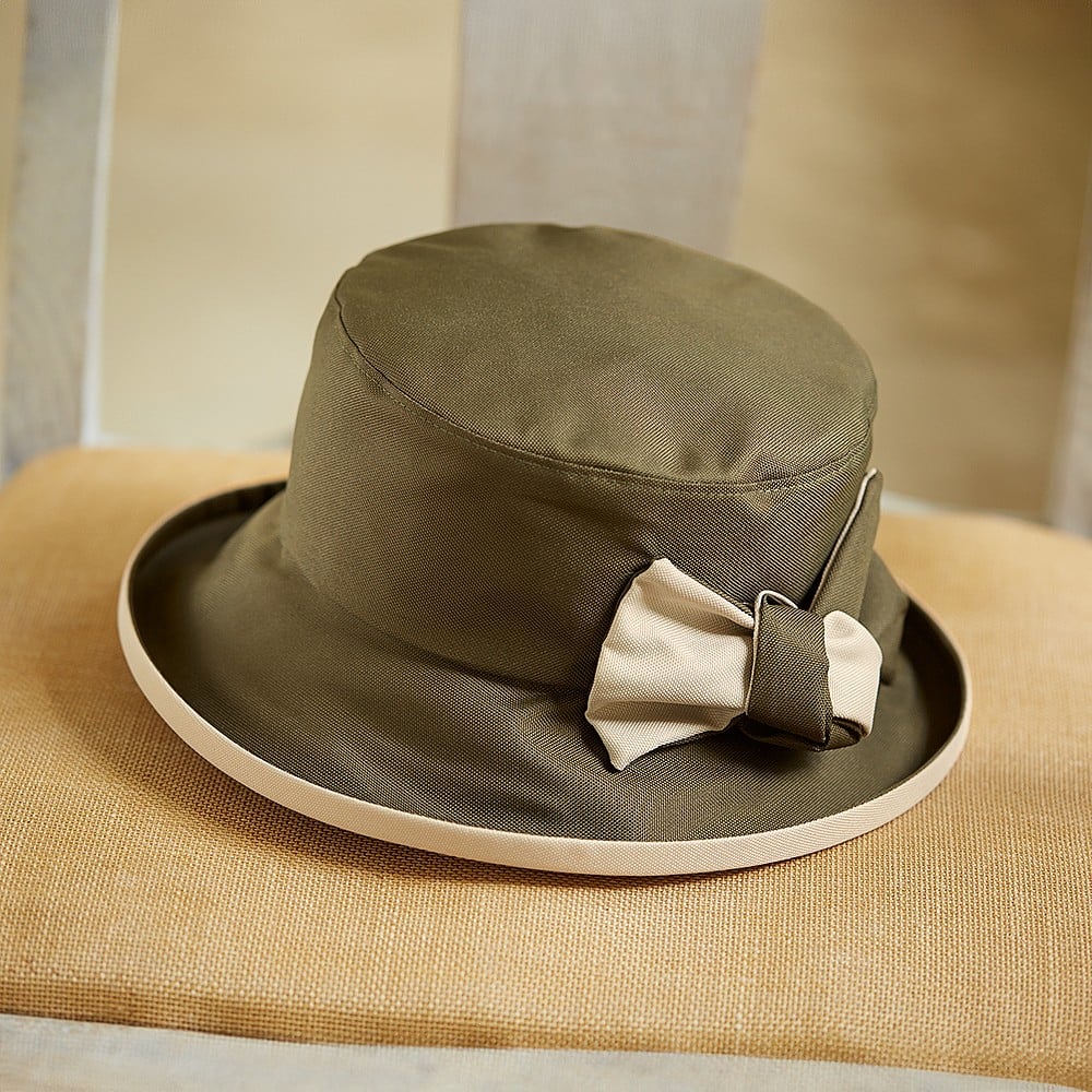 Garbo Water-Resistant Olive Green Packable Hat | Museum Selection
